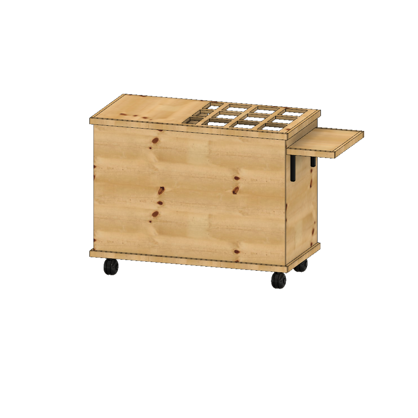 Charcuterie Cart /Coffee Cart style PLANS with Measurements (Foldable ...