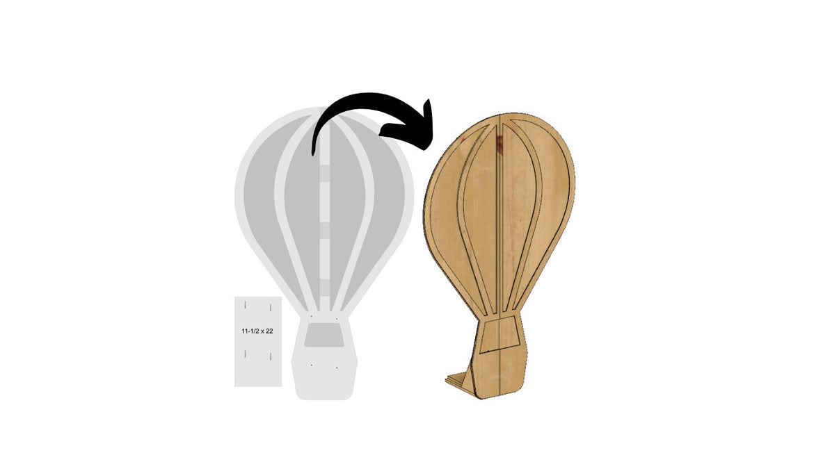 Moon & Hot Air Balloon PLANS with Measurements with stencils- DIGITAL ...